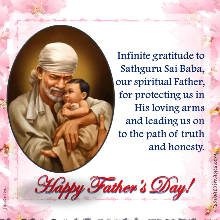 20+ Sai Baba Images with Father's Day Messages